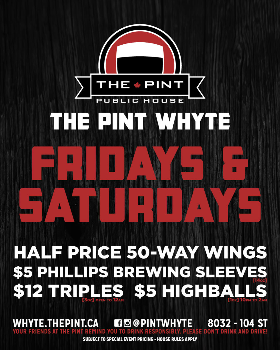 The Pint | Public House - Edmonton Whyte